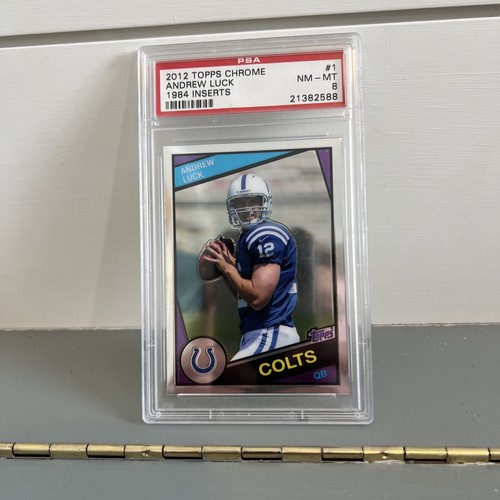Andrew Luck Rookie 2012 Topps Chrome 1984 Inserts NM-MT PSA 8 | eBay