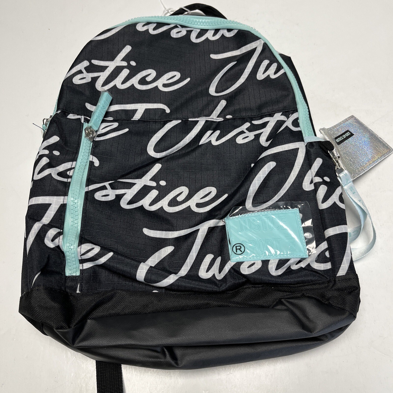 black and teal justice backpack | eBay