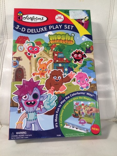 BRAND NEW COLORFORMS MOSHI MONSTERS 3-D DELUXE PLAYSET | eBay