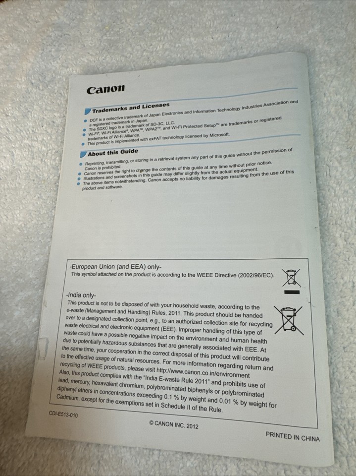 Canon Selphy CP900 Compact Photo Printer User Guide English Instruction ...