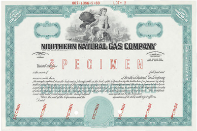 Northern Natural Gas Company. Stock Certificate. | eBay