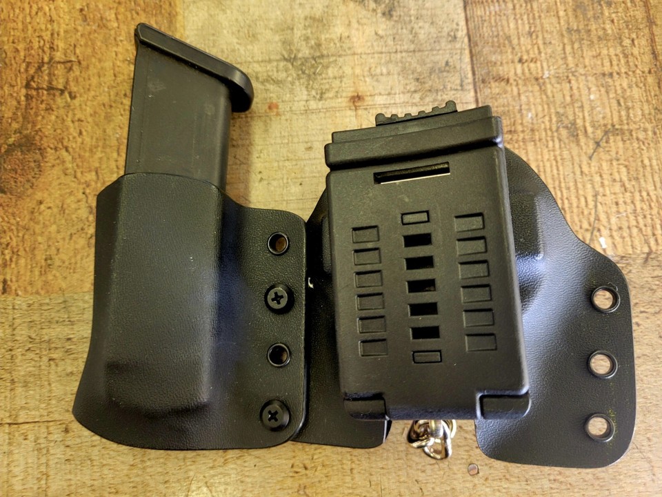 LE Model 100 S&W Handcuff Holster W/Extra MAG GLOCK 17/22/47 Adj Up To ...