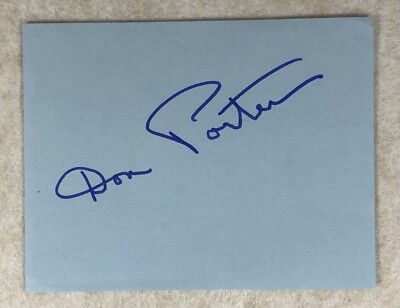 Actor Don Porter Signed Card Autographed Signature Gidget | eBay