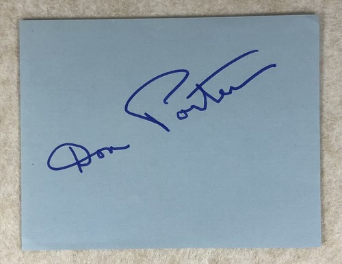 Actor Don Porter Signed Card Autographed Signature Gidget | eBay
