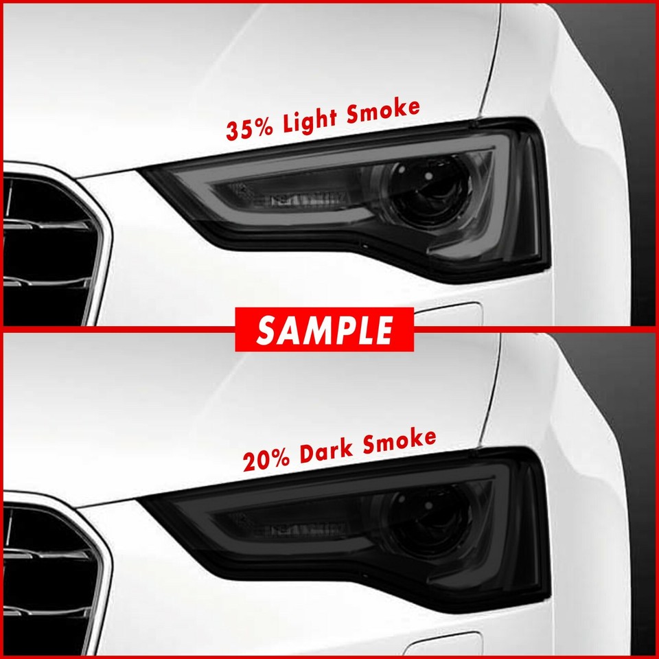 FOR 2014-2016 Lexus IS Headlight & DRL SMOKE Precut Vinyl Tint Overlays ...