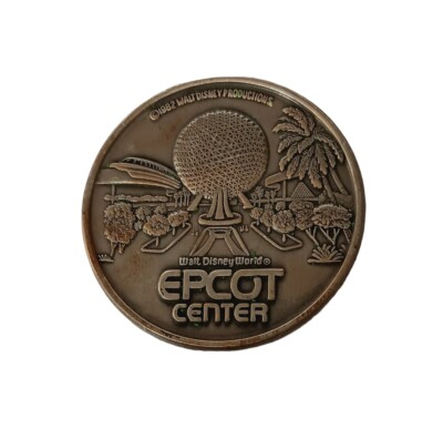 Walt Disney World Epcot Center Bronze Medal Medallion 1982 Coin Space ...