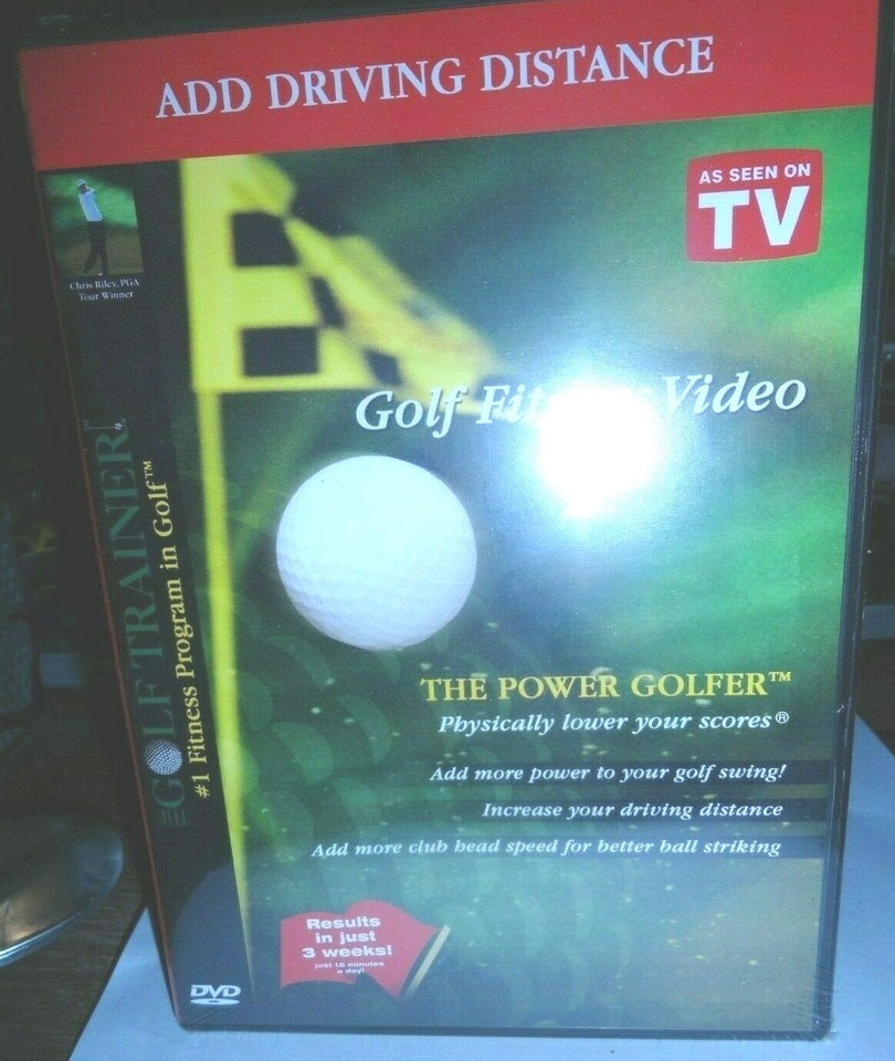 GOLF TRAINER // ADD DRIVING DISTANCE // GOLF FITNESS VIDEO DVD AS SEEN ...