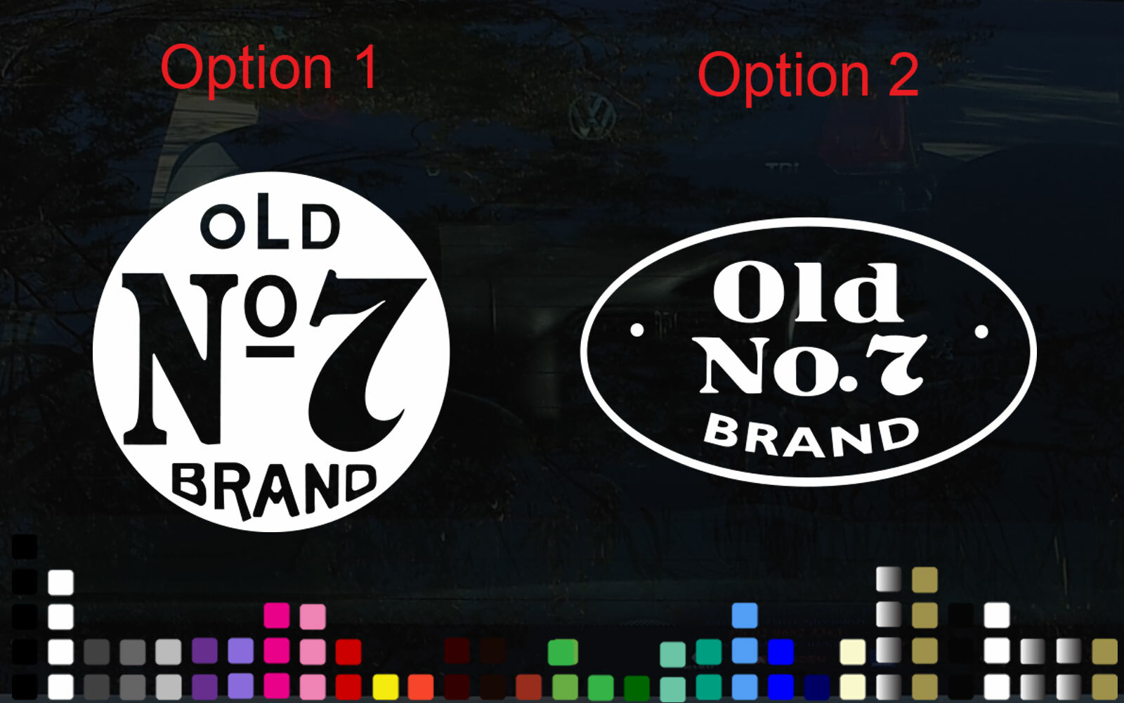 JACK DANIELS Old No 7 Sticker Decal Whiskey label Car Fridge Bar Man ...