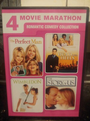 4 Movie Marathon Romantic Comedy Collection DVD HEAD Over HEELS ...