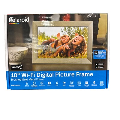Polaroid PDWX-1050G 10" Wi-Fi Digital Photo Frame - Brushed Gold 850007977160 | eBay