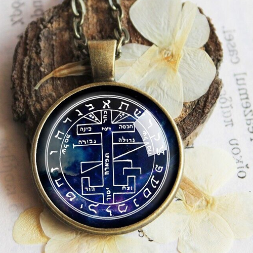 Mystical Figure Solomon Key Talisman Pendant Protection Amulet Necklace ...