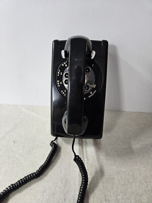 Vintage Black Bell System Pac Northwest 554BMP Rotary Dial Wall Phone ...