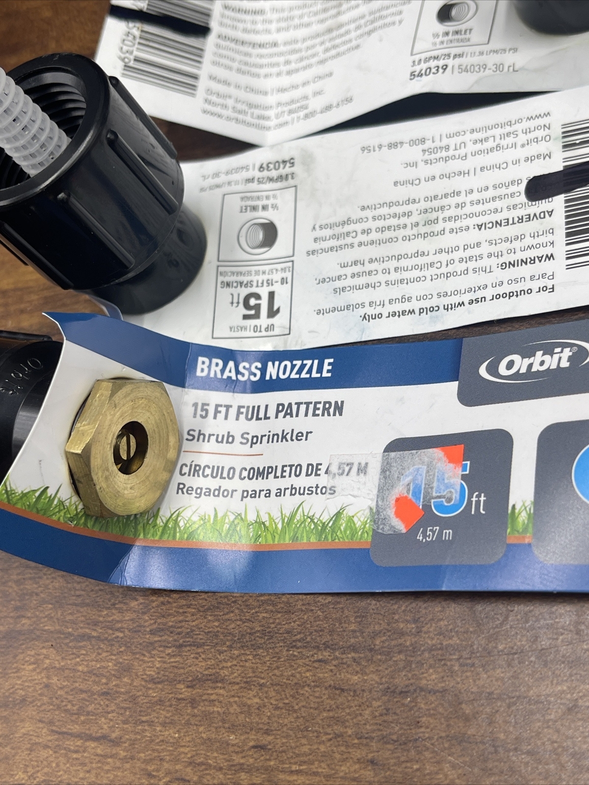 Orbit 54039 Plastic Shrub Bush with Brass Nozzle, Black Lot Of 3 | eBay