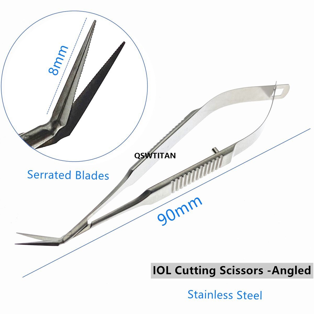 Ophthalmic IOL Scissors Cut Tissue Scissors Titanium Eye Surgical ...