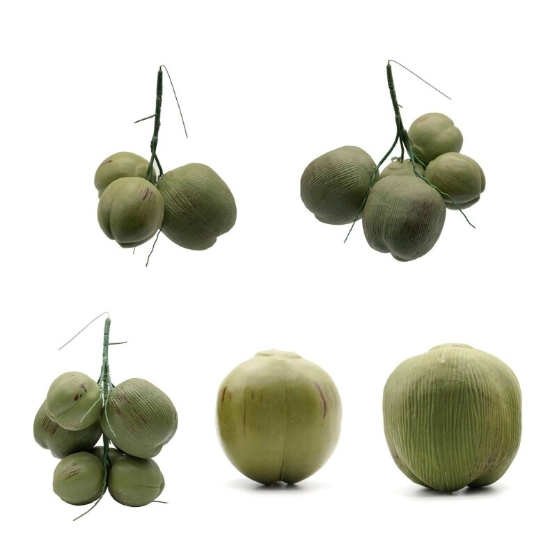 Wall Simulated Coconuts Fruit Decoration Ornaments Festive Party Props ...