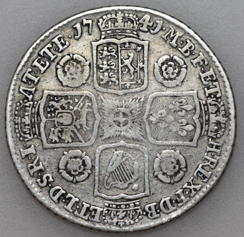 1741 GEORGE II SHILLING, BRITISH SILVER COIN, GF | eBay UK