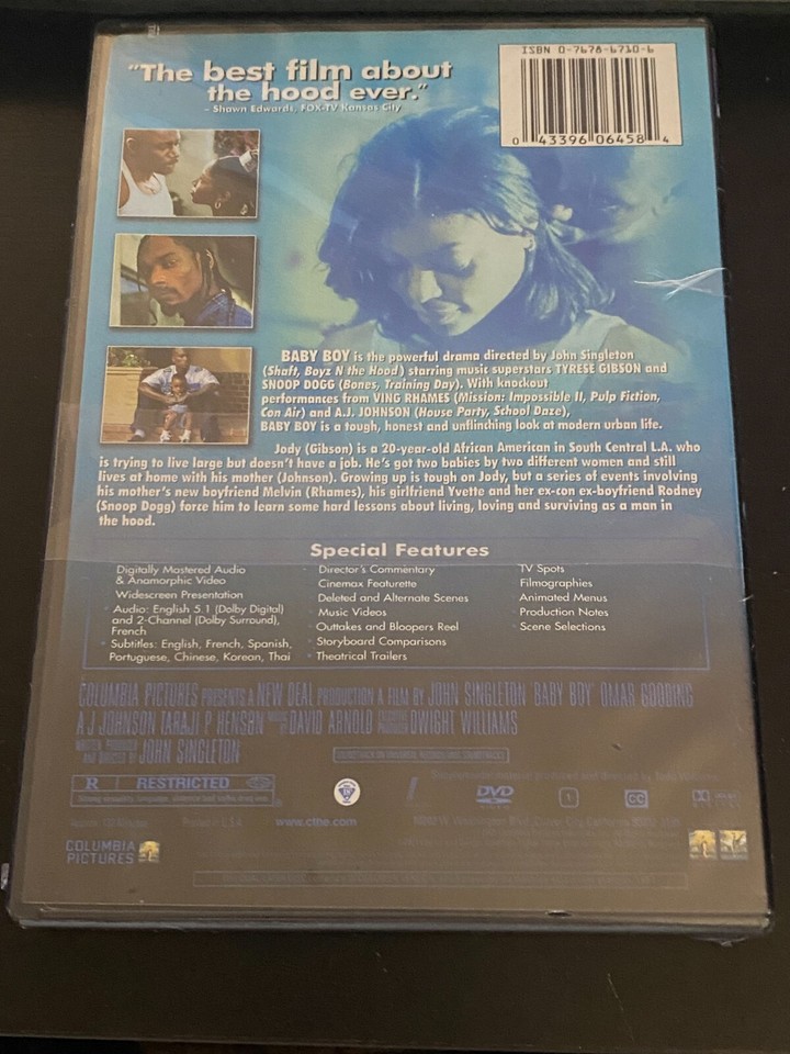 Baby Boy DVD | Brand New Sealed | 2001 Tyrese Gibson Snoop Widescreen ...