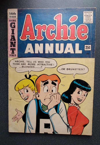 ARCHIE ANNUAL #14 Comic Book Giant Series 1962-63 Edition Low Grade | eBay