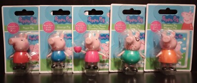 Peppa Pig Mini Figures Set- Peppa, Mummy, Daddy, George & Tea Party ...