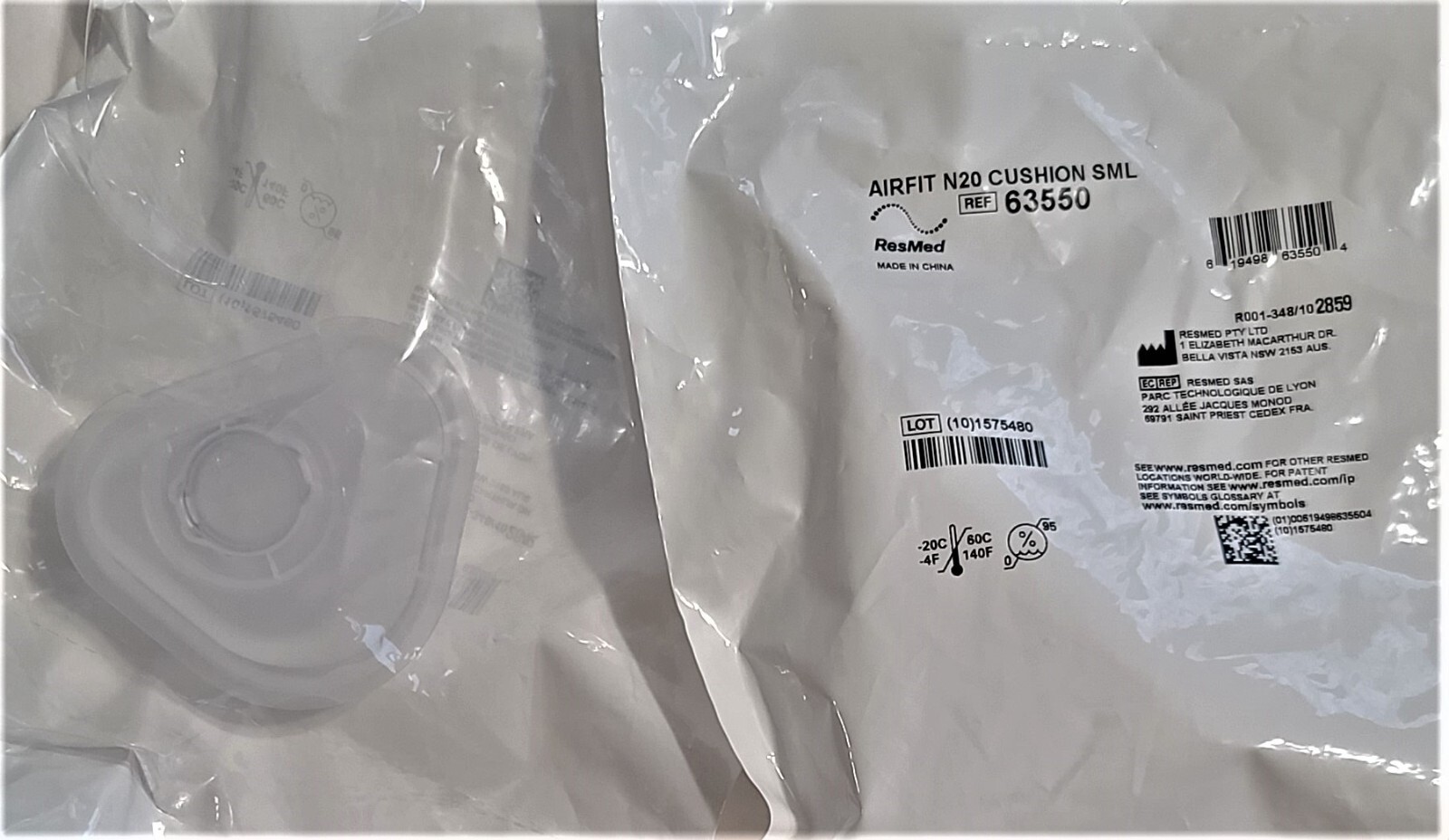 ResMed 63550 Airfit N20 Mask Cushion Size Small Replacement for sale ...
