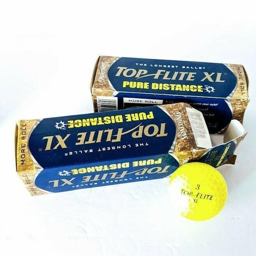 Top Flite XL Pure Distance Yellow Golf Balls Spalding 2 Packages | eBay