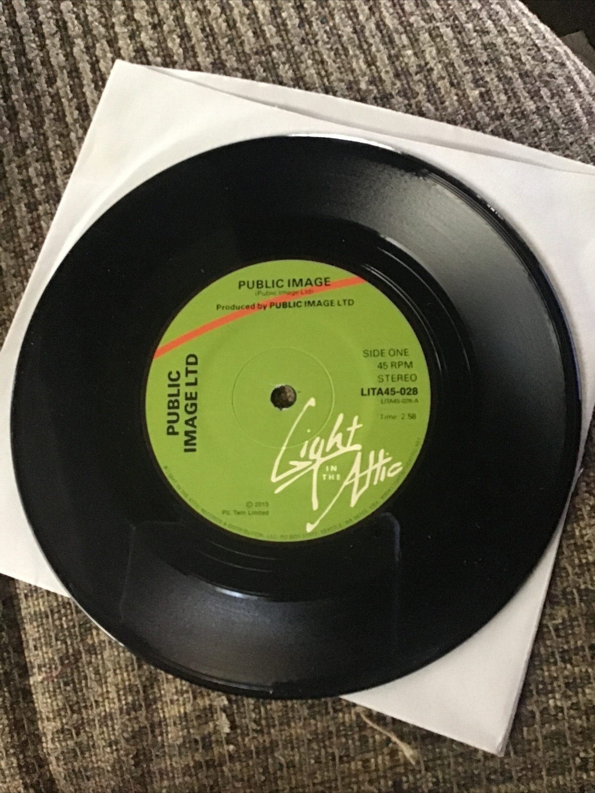 PUBLIC IMAGE LTD. PUBLIC IMAGE RARE RSD 7” 2013 EDITION OOP NUMBERED ...