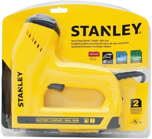 Stanley Electric Mains T50 Staple & Brad/Pin Nail Fixing Gun TRE550 ...
