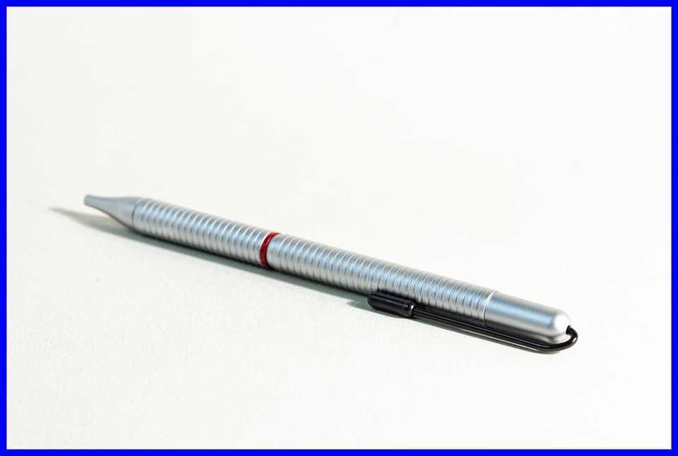 rOtring 900 Penna a Sfera Alluminio Opaco Argento Side Knock Stylo Tiku ...