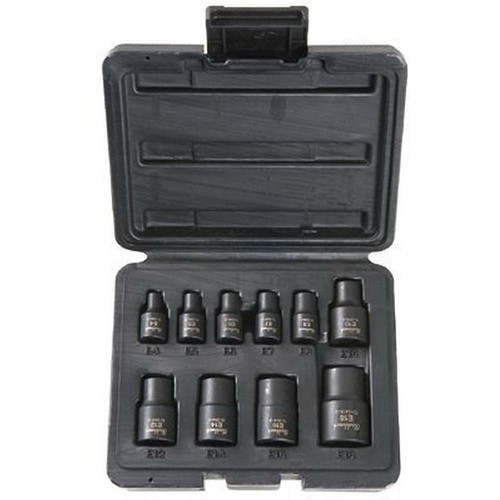 10pc Blackhawk By Proto Impact External E-Torx Female Socket Set TS ...