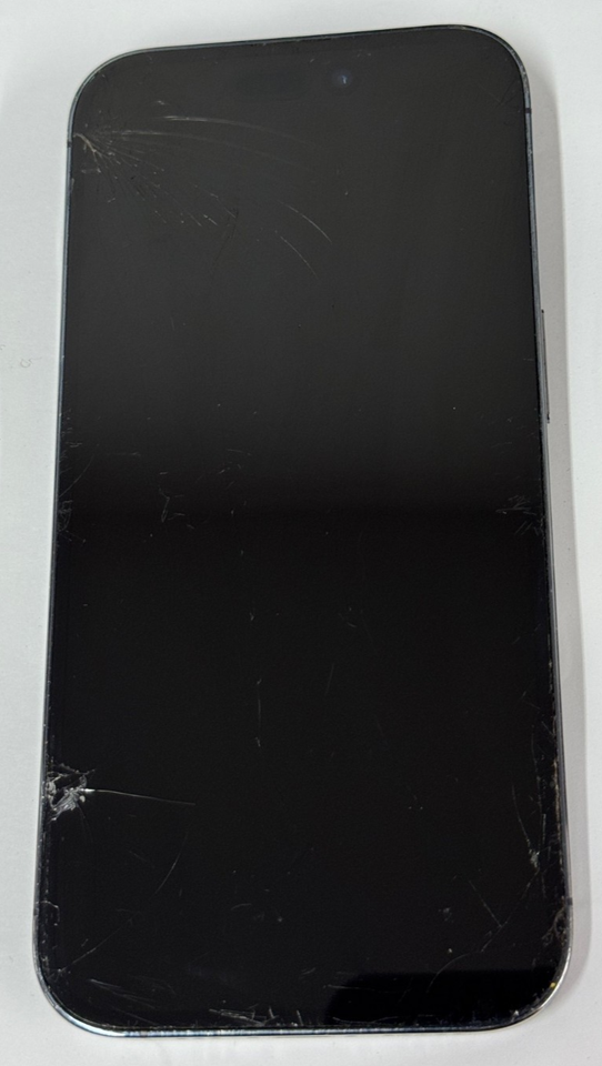 Unlocked Apple iPhone 14 Pro - 128GB Purple Crcks Front Back - 80% Batt ...
