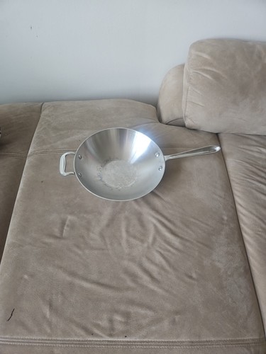 All Clad 10” Wok Small Sauté Mini Fry Pan Stainless Steel USA Made EUC ...