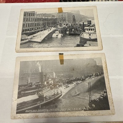 2 Vintage Postcard Eastland Sinking Disaster Chicago Illinois | eBay