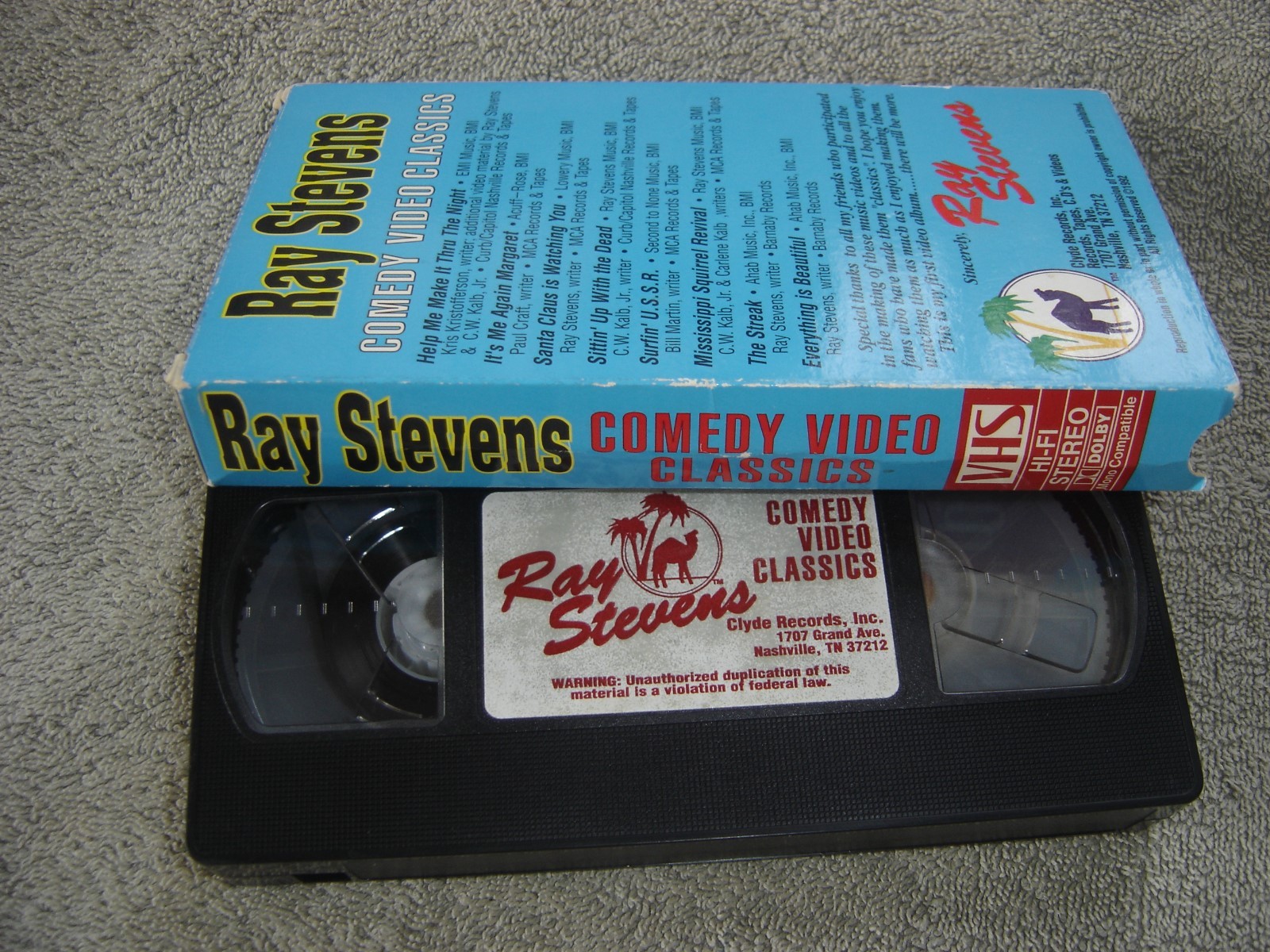 Ray Stevens VHS Tape Comedy Video Classics 1992 Preowned | eBay