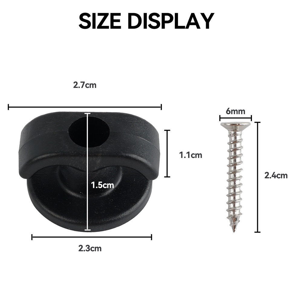 4*Cargo Net Mounting Hooks Trunk Hook Assembly Tie Down Screws Hanger ...