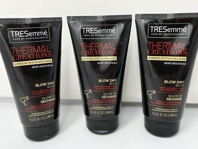 Lot of 3 Tresemme Thermal Creations Blow Dry Balm Heat Protection 5 oz ...