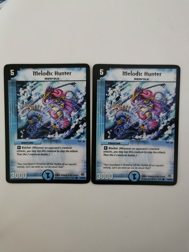 Duel Masters DM11 19/55 2X Melodic Hunter PLAYSET EXCELLENT Condition ...