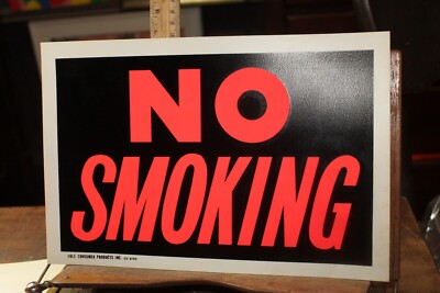 Vintage 1960's Plastic Sign EXIT 8" x 12" No Smoking New Old Stock | eBay