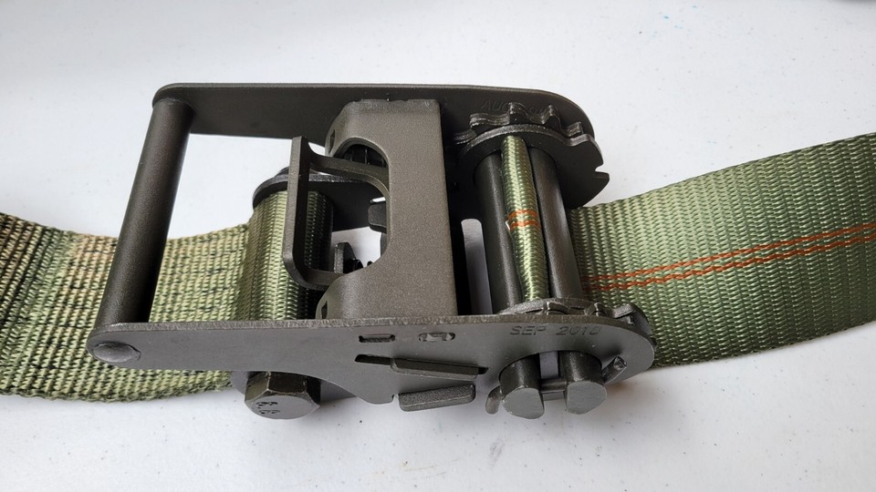 Military Heavy-Duty Ratchet Tie-Down Strap 3" x 21' 15000 lb Capacity ...