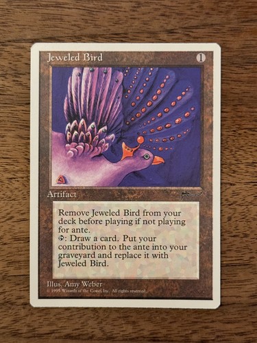 Jeweled Bird NM+ Rare NEVER PLAYED MTG Chronicles Magic VINTAGE FAST ...