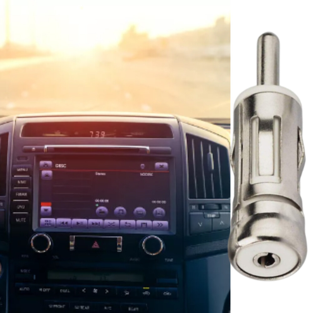 Stereo Receiver Antenna Adapter Universal Car Radio ISO Socket To DIN ...