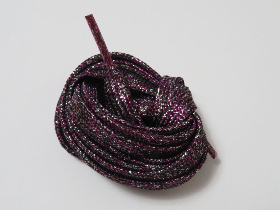 Sparkly Metallic Glitter Fashion Holiday Fun SHOE LACES Sneaker Shoes ...