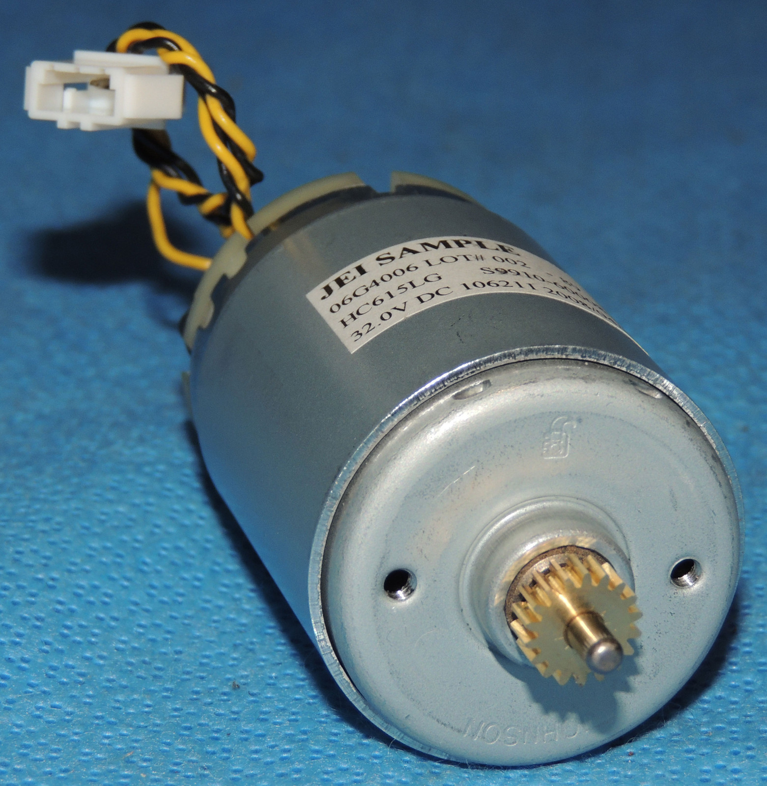 NEW Johnson JEI Sample 32V DC Dual Shaft Gear Motor 06G4006 HC615LG ...