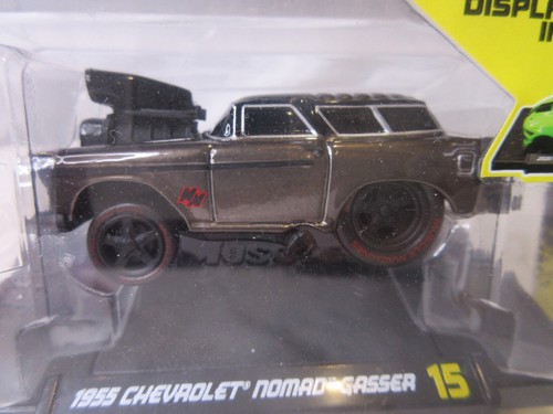 Muscle Machines 1955 Chevrolet Nomad Gasser Limited CHASE Gun Metal ...