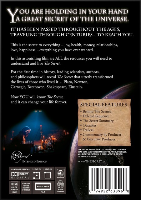 The Secret (DVD, 2006, Extended Edition) for sale online | eBay