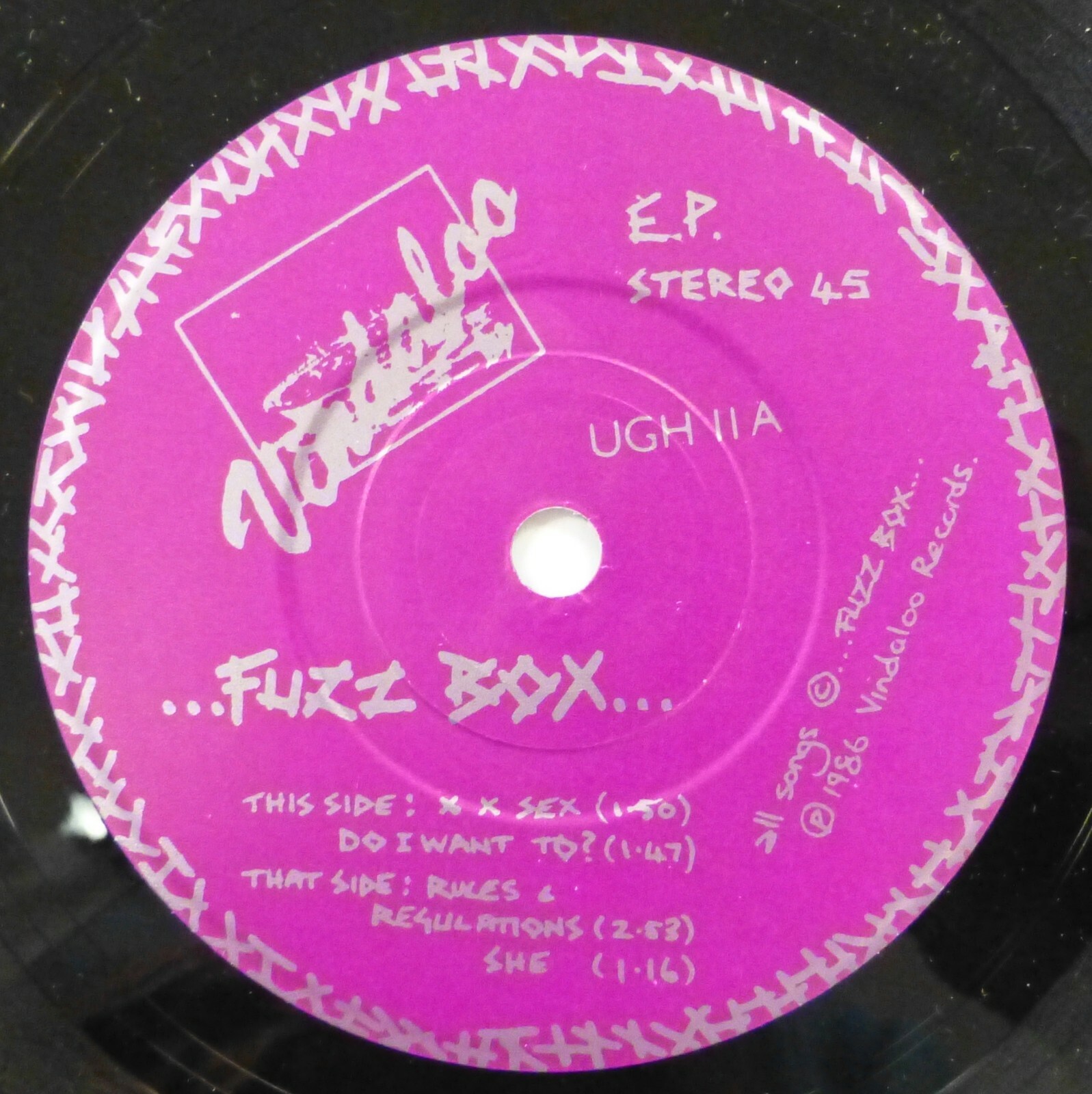 FUZZBOX EP XX Sex/Do I Want To?/Rules & Regs/She UK press NEAR MINT black Rp191 | eBay