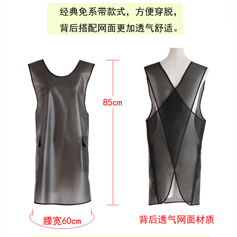 Unisex Transparent Apron Household Kitchen Waterproof Oil-Proof Plastic ...