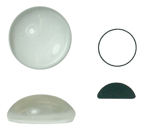 Muggelstein, gerumpelt, rund, Ränder rondiert, Ø ca. 18 mm, h ca.6 mm ...