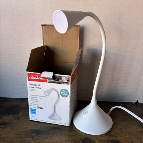 Sunbeam Flexible Neck LED Desk Lamp Adjustable Light - NEW IN BOX ...