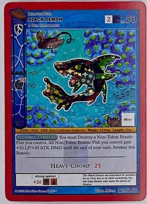 2022 Metazoo x eBay UFO RARE ~ 128/165 Black Demon ~ REVERSE HOLO SSP ...