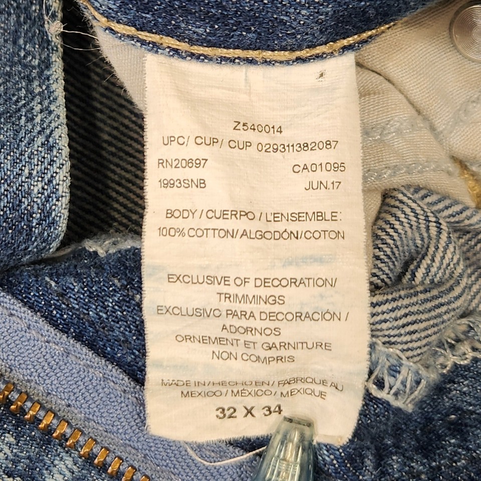 Dickies Jeans Mens 32x34 Carpenter Y2k Baggy Grunge Punk Streetwear ...